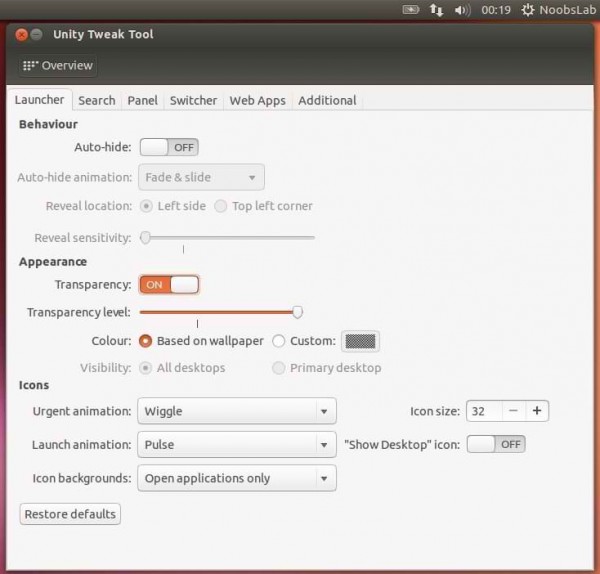 Unity Tweak Tool：Ubuntu 桌面校調工具 – G. T. Wang