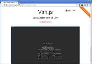 Vim.js：一個使用 JavaScript 實作的 Vim 編輯器（尚在發展階段） – G. T. Wang