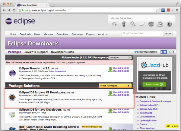 Eclipse 安裝與設定 GlassFish 伺服器教學（Java EE 7 Application Server） – G. T. Wang