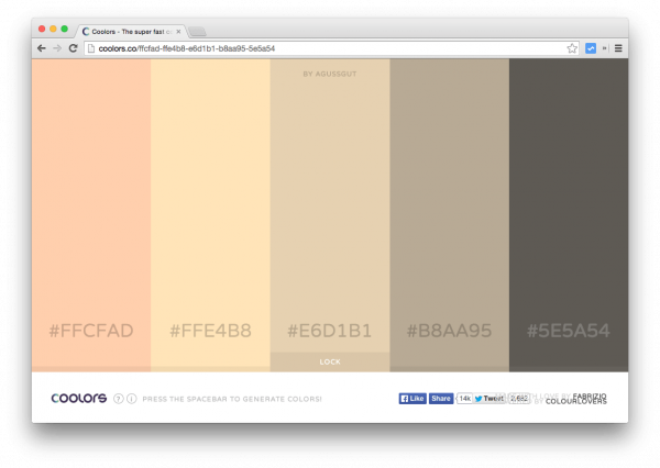 Coolors：自動配色的線上工具，快速產生合適的色票 – G. T. Wang