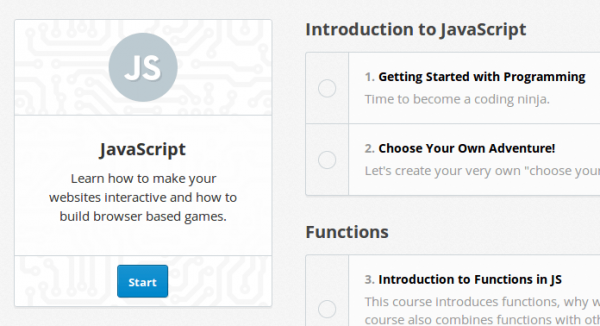 Codecademy：一個線上互動式程式設計學習網站（javascript、jquery、php、python、htmlcss、ruby 等） G T Wang