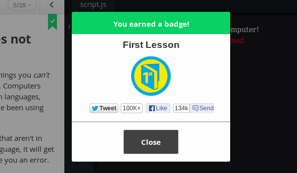 Codecademy：一個線上互動式程式設計學習網站（javascript、jquery、php、python、htmlcss、ruby 等） G T Wang