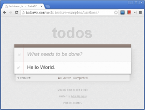 TodoMVC：選擇 MVC 網頁開發架構（Framework）的好工具 – G. T. Wang