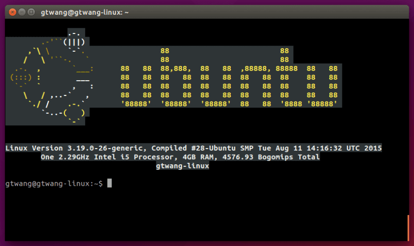 screenfetch 與 linux_logo：顯示 Linux Logo 與基本硬體資訊 – G. T. Wang