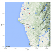 R 的 ggmap 套件：繪製地圖與資料分佈圖，空間資料視覺化 – G. T. Wang