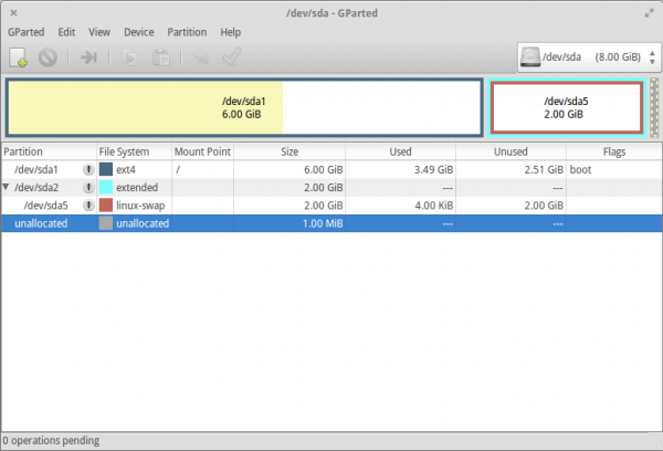 GParted 磁碟分割工具使用教學 – G. T. Wang