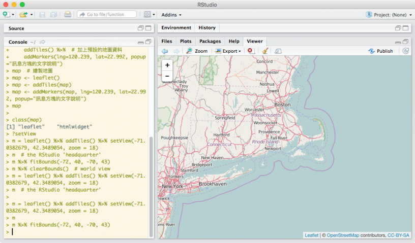 R Leaflet 地圖套件：繪製網頁互動式地圖，呈現經緯度座標資料 – G. T. Wang
