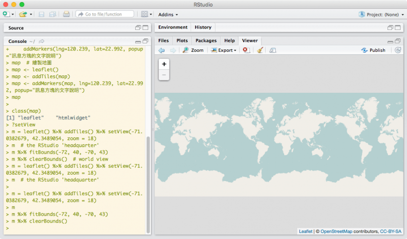 R Leaflet 地圖套件：繪製網頁互動式地圖，呈現經緯度座標資料 – G. T. Wang