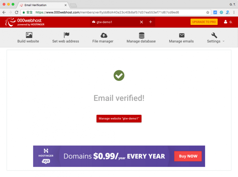 000webhost 免費網頁空間架站教學 – G. T. Wang
