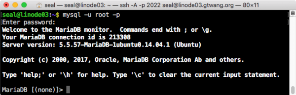  MySQL MariaDB G T Wang