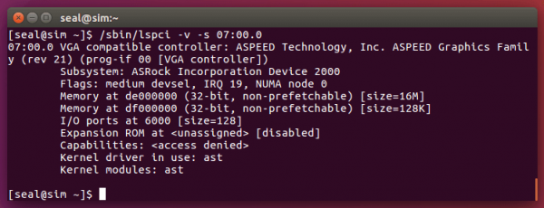 Linux 查詢顯示卡 GPU 記憶體大小指令教學 – G. T. Wang