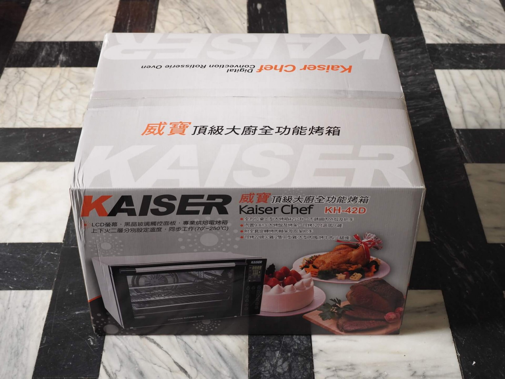 [開箱] Kaiser 威寶頂級大廚電子觸控全功能烤箱 KH-42D – G. T. Wang